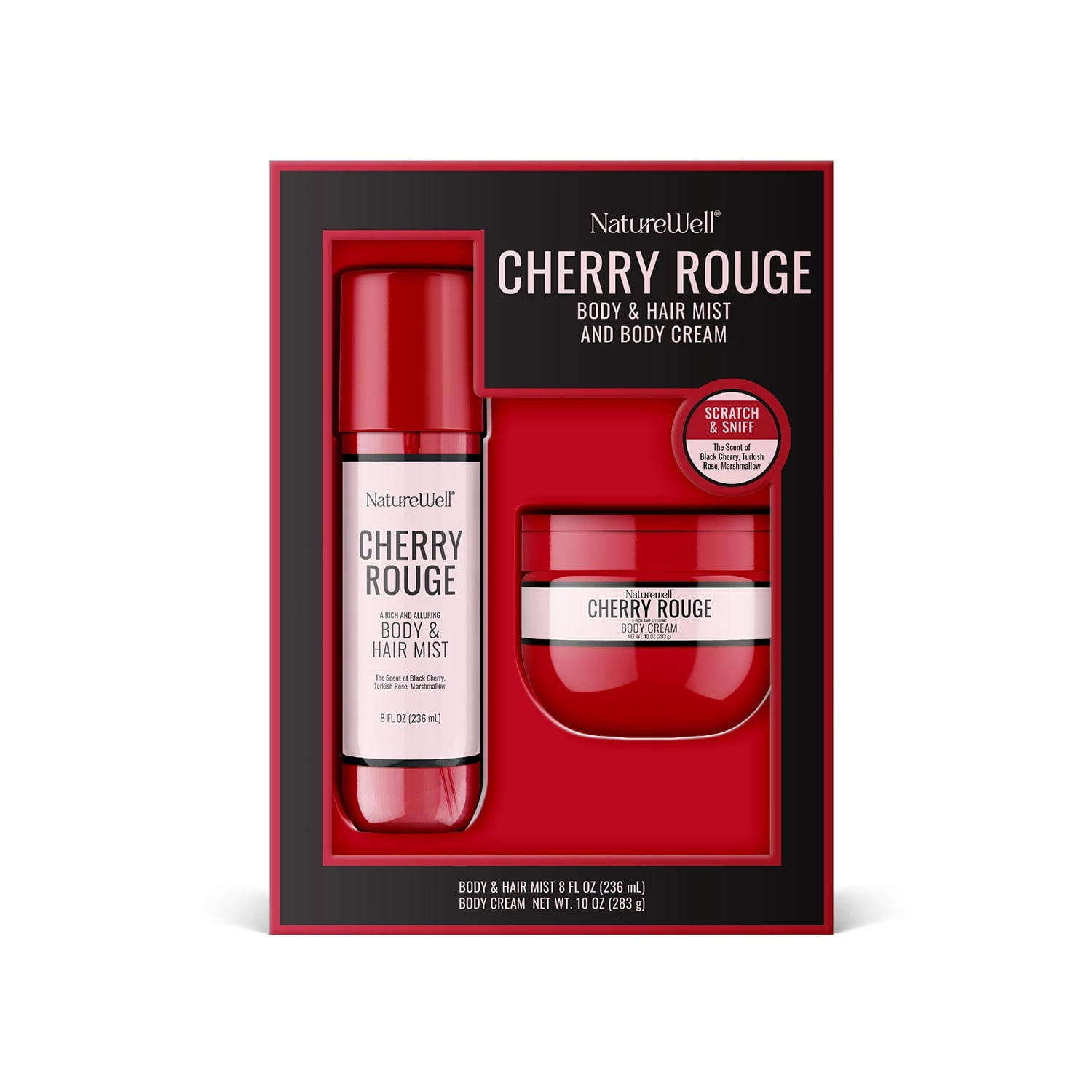 NatureWell Cherry Rouge Body Mist and Cream Duo, 18 Ounce - Walmart.com
