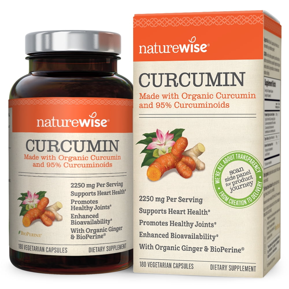 NatureWise Curcumin, 2250mg, 180 Ct - Walmart.com