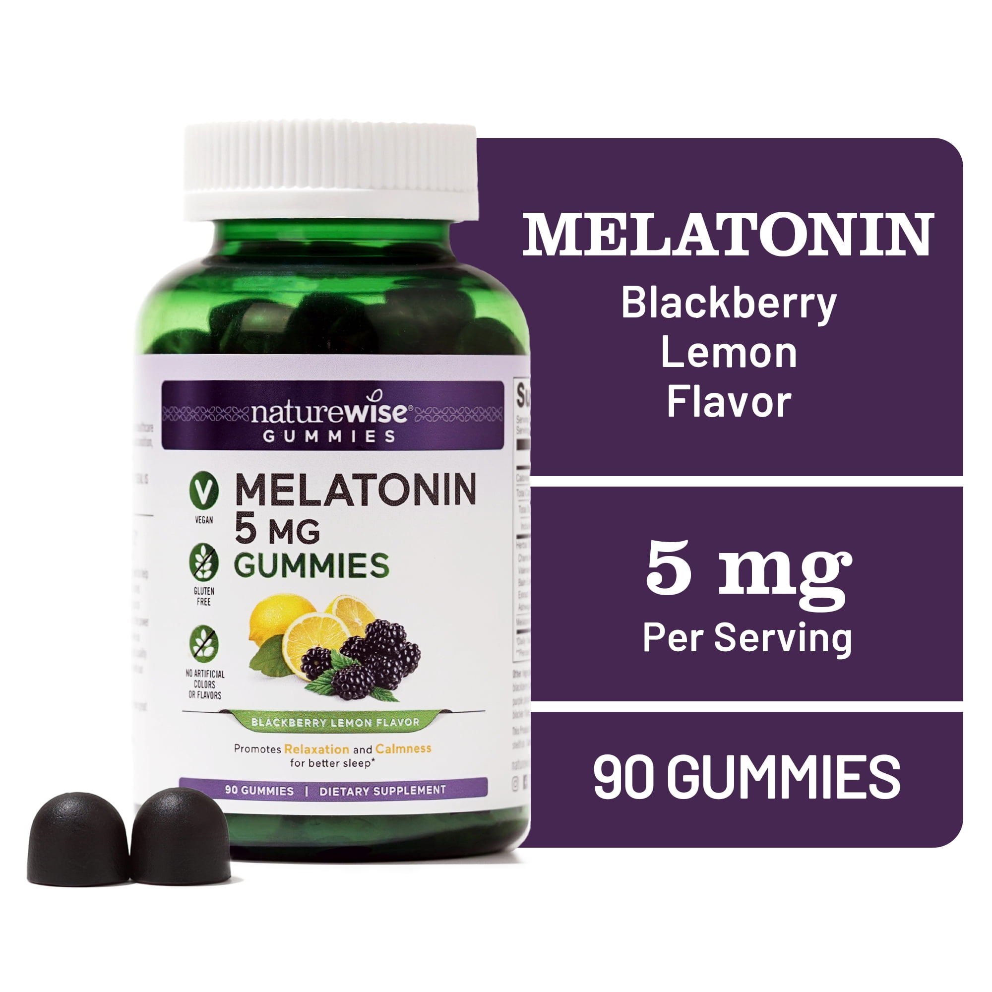 Brandclub - NatureWise Melatonin Gummies - Sleep Aid with Melatonin 5mg ...