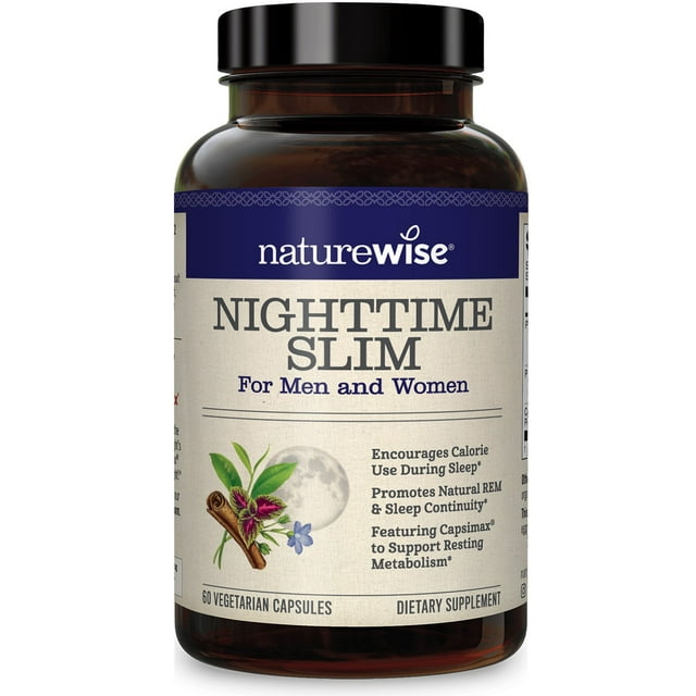NatureWise Nighttime Slim with Capsimax - Natural Thermogenic Green ...