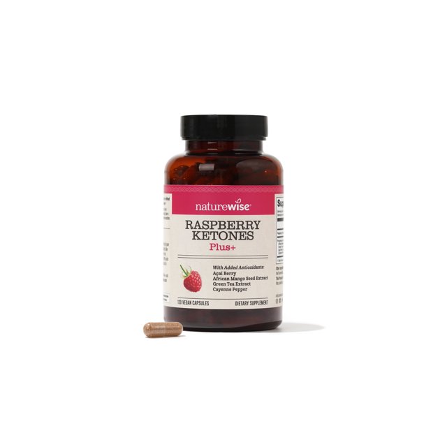 NatureWise Raspberry Ketones 400 mg Plus+ Advanced Antioxidant Blend with Green Tea for Weight ...