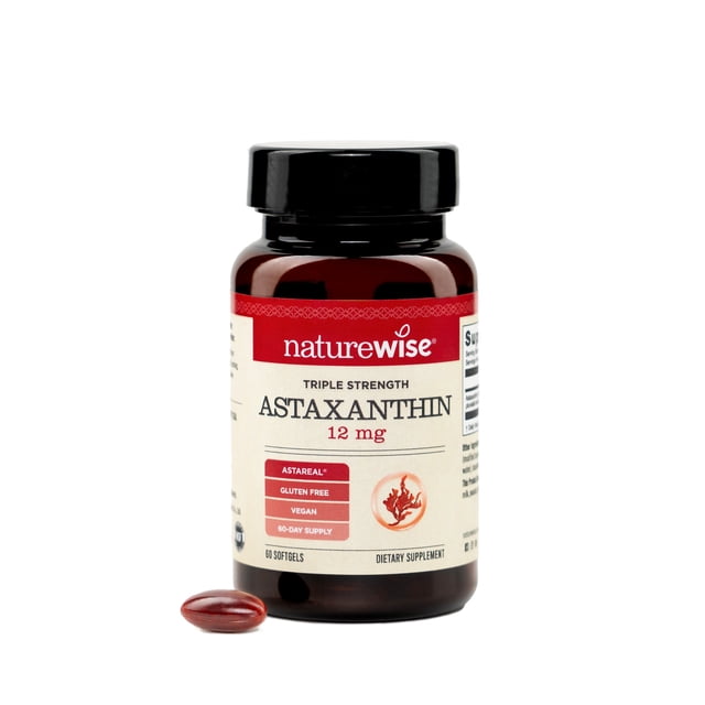 NatureWise Triple Strength Astaxanthin 12mg with AstaReal® - Vegan ...