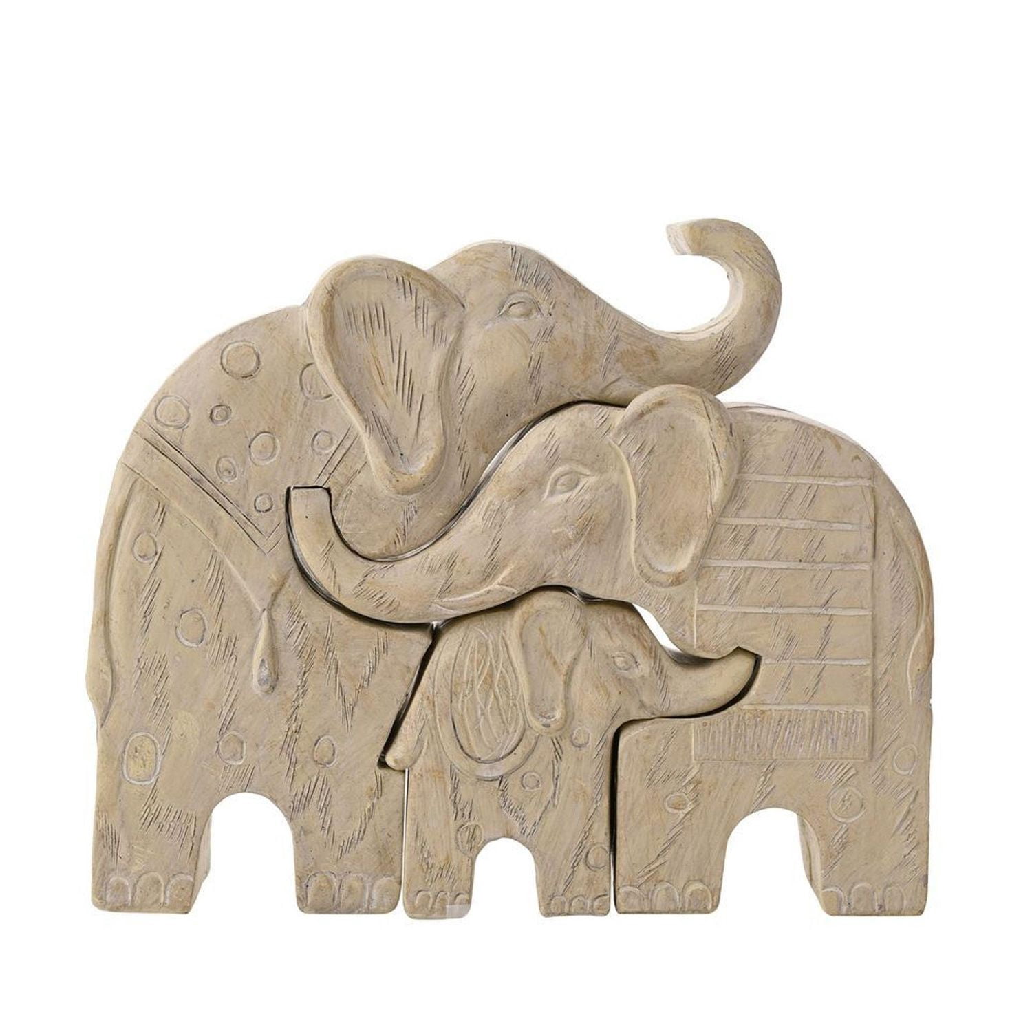 Naturecraft Fitting Family of Elephants - Walmart.com
