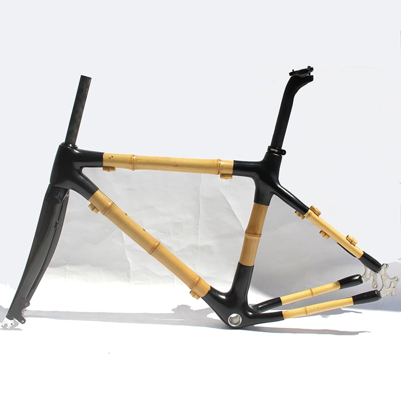Naturefly Bamboo Gravel Frame Disc Road Bicycle Frameset Bike Parts ...