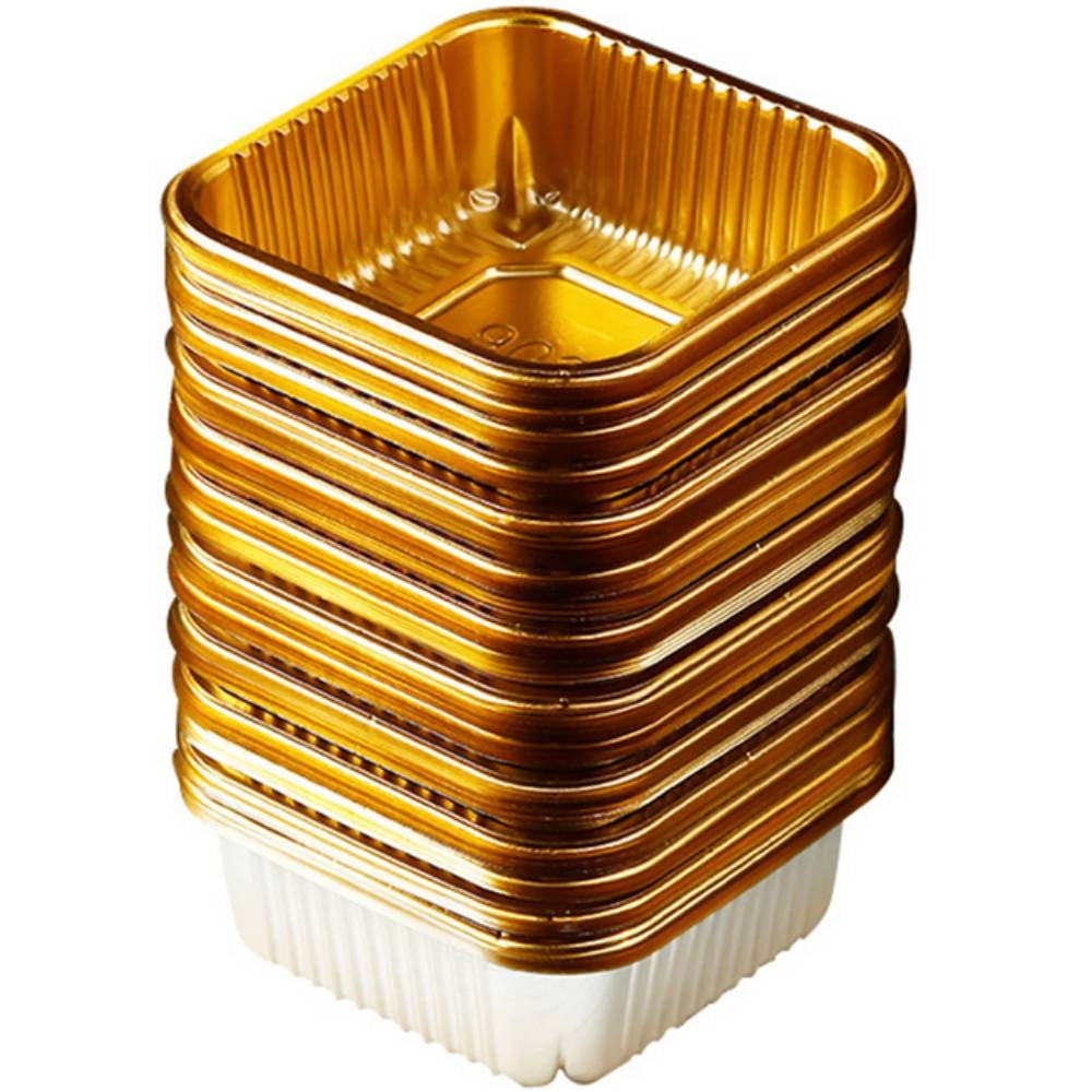 Naturegr 100Pcs Various Sizes Moon Cake Trays Waterproof Thick Mooncake ...