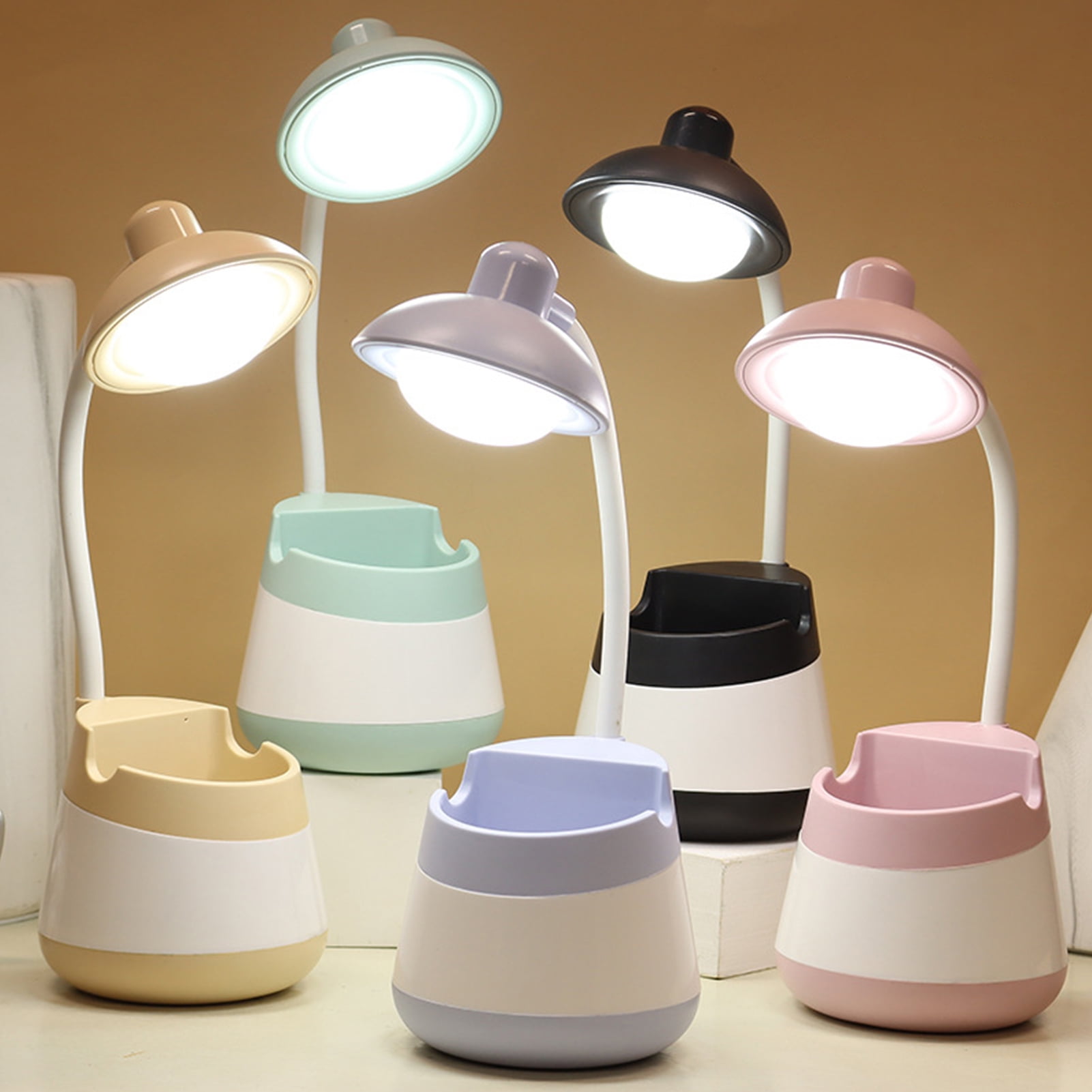 Naturegr USB Charging LED Night Light Phone Pen Holder Eye Learning ...