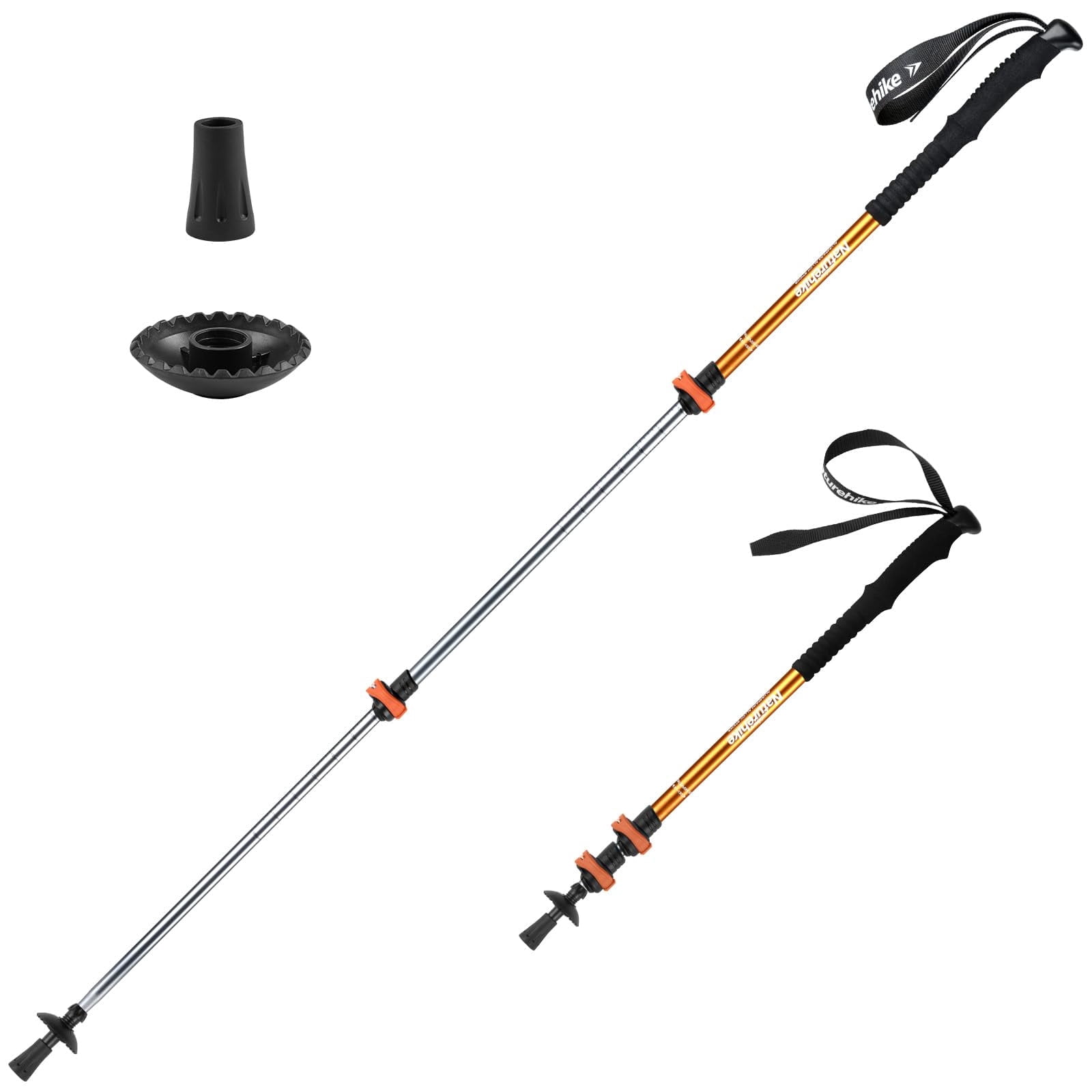 Naturehike 1pc Ultralight Trekking Poles - Adjustable Hiking Sticks w ...