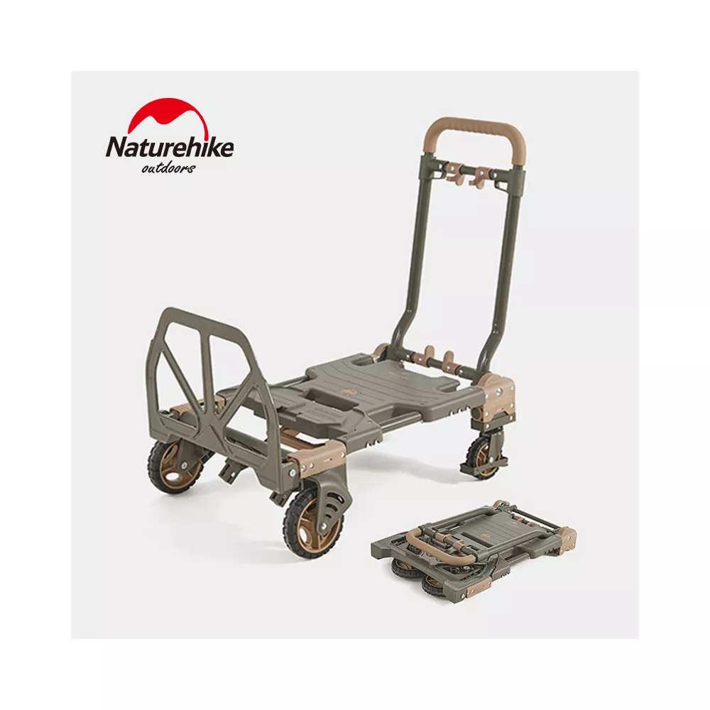 Naturehike Folding Cart, Portable Outdoor Trolley, Large Capacity ...