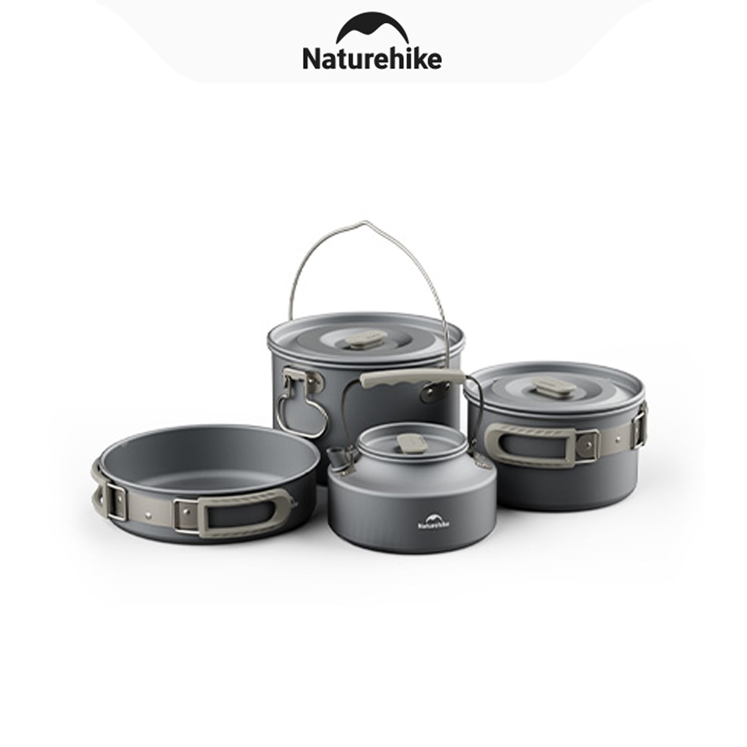 Naturehike, Outdoor Cookware Set, Camping Aluminum Alloy Cookware，Non ...