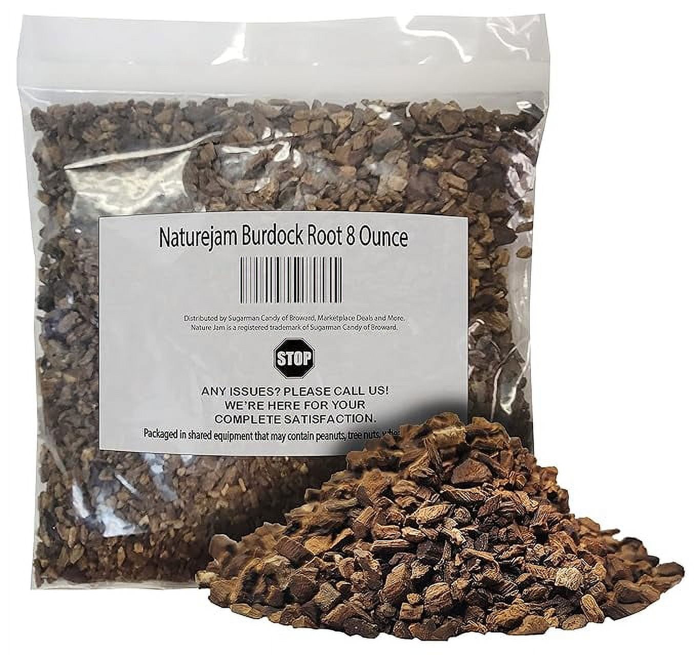 Naturejam Burdock Root 8 Ounce-Cut & Sifted-100% Natural Hierbas From ...