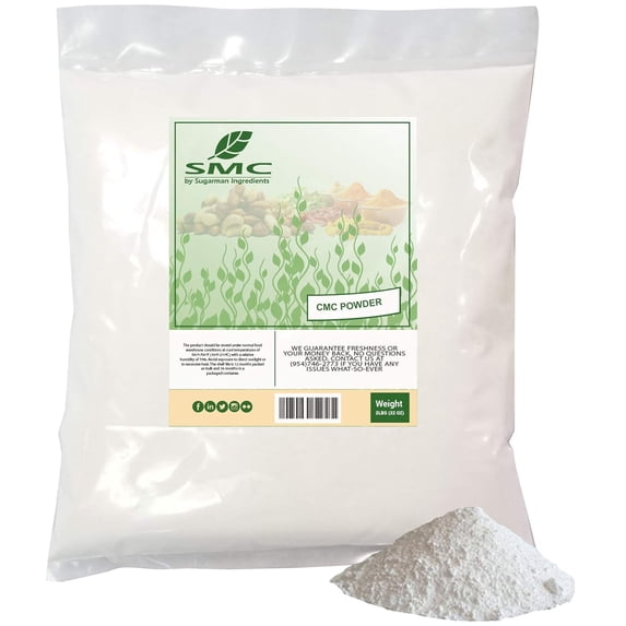 Naturejam CMC Powder 2 Pounds Bulk-Sodium Carboxymethyl Cellulose ...