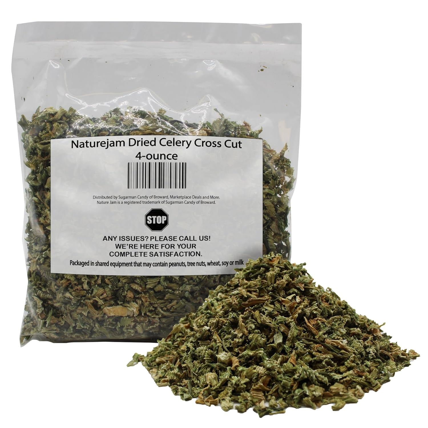 Naturejam Dried Celery Cross Cut - 4-ounce pack of Dried Celery Flakes ...