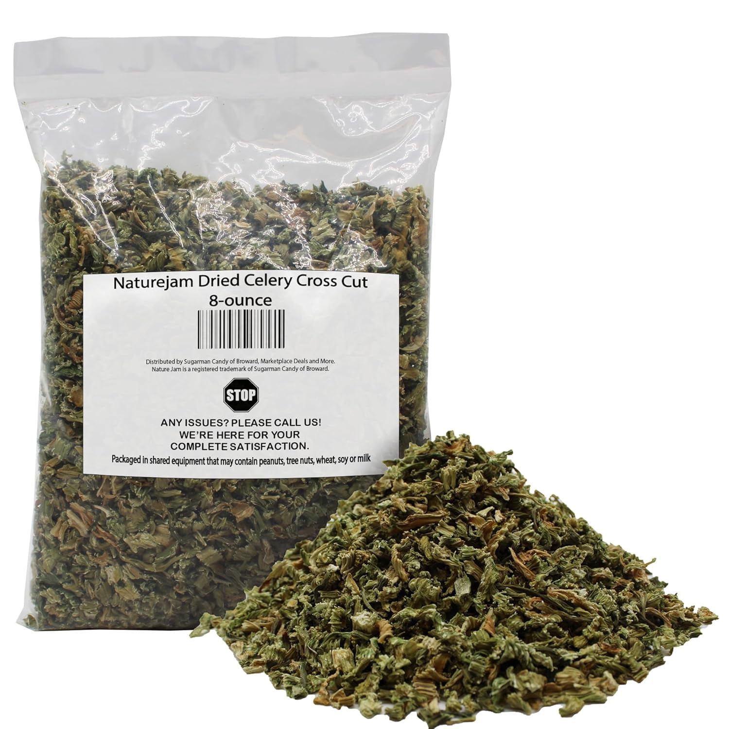 Naturejam Dried Celery Cross Cut - 8-ounce pack of Dried Celery Flakes ...