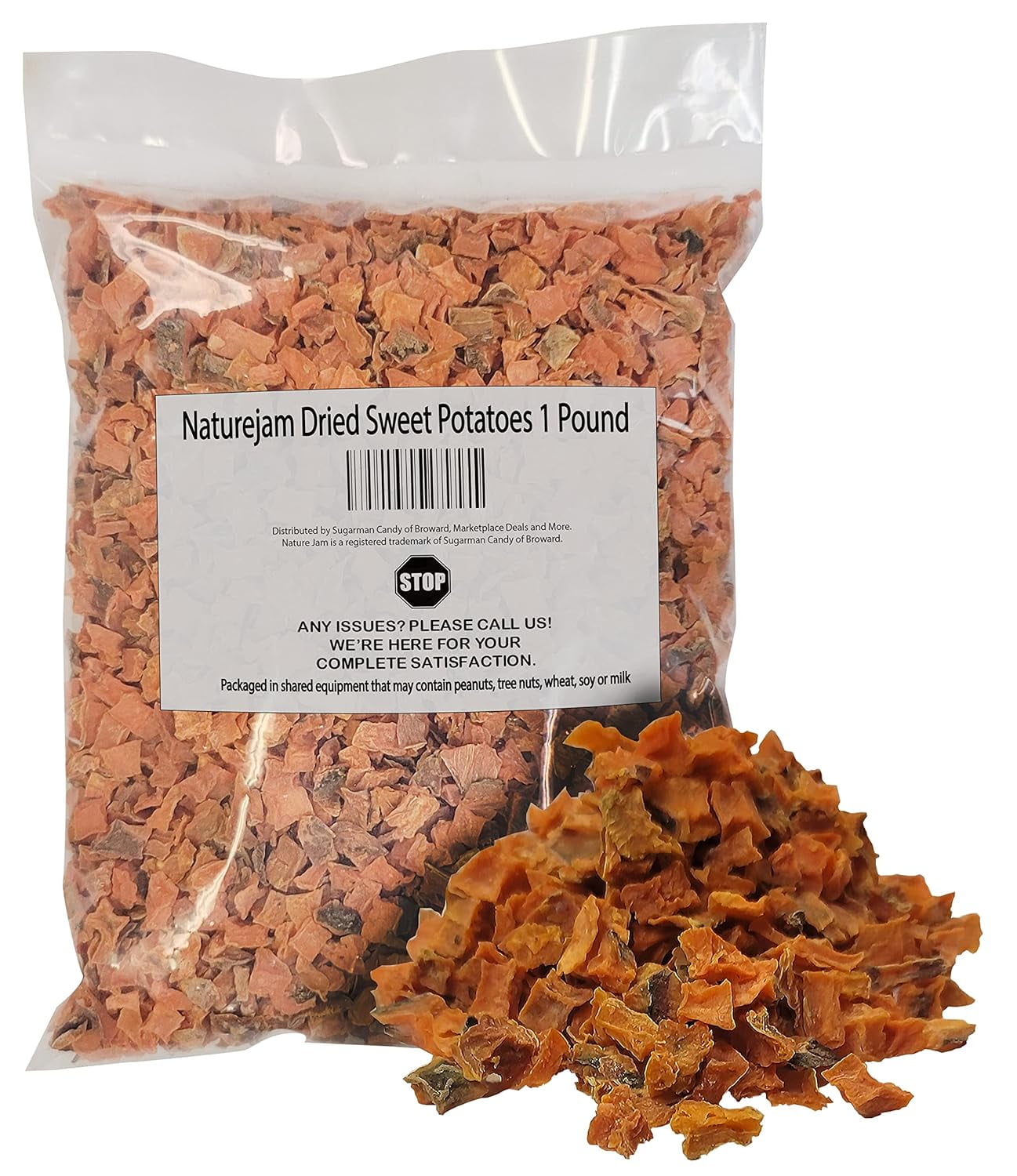Naturejam Dried Sweet Potatoes 1 Pound-Heat Sealed in a Poly Bag ...