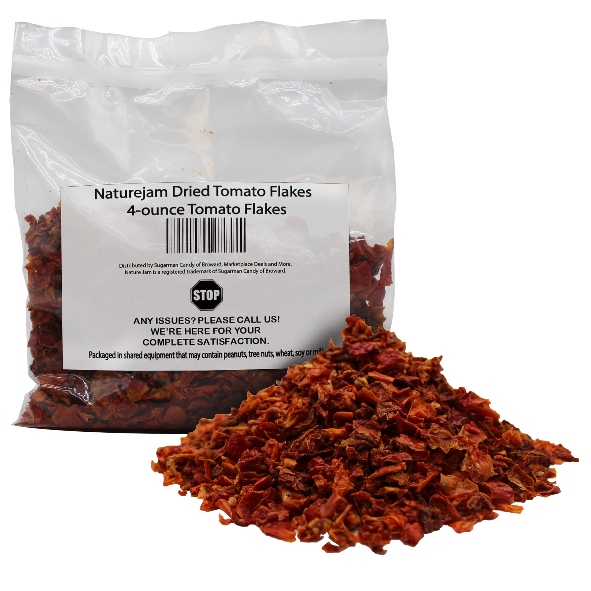 Naturejam Dried Tomato Flakes - 4-ounce Bag of Tomato Flakes - Dry ...