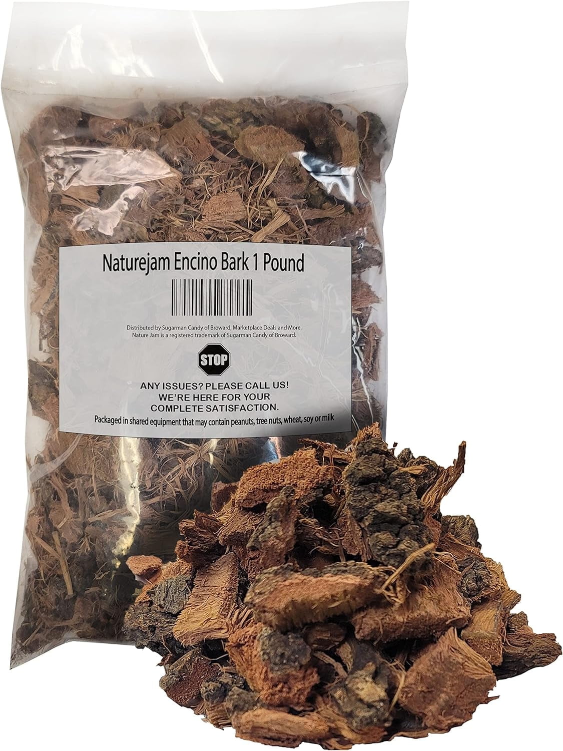 Naturejam Encino Bark 1 Pound Bulk- Natural from Mexico Aka Quercus ...