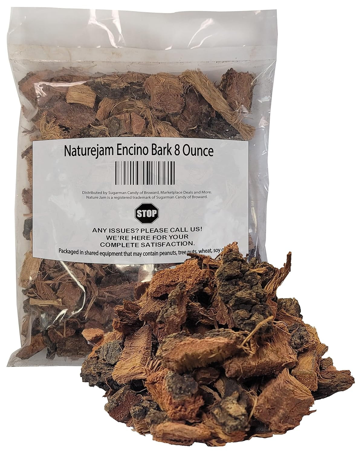 Naturejam Encino Bark 8 Ounce Bulk-100% Natural From Mexico aka Quercus ...
