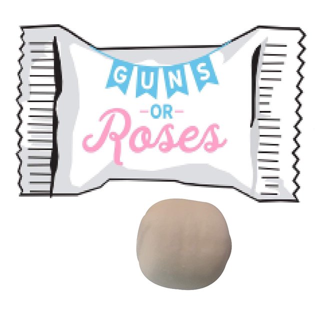 Naturejam Guns or Roses Gender Reveal Themed Peppermints-Mint Candy-100 ...