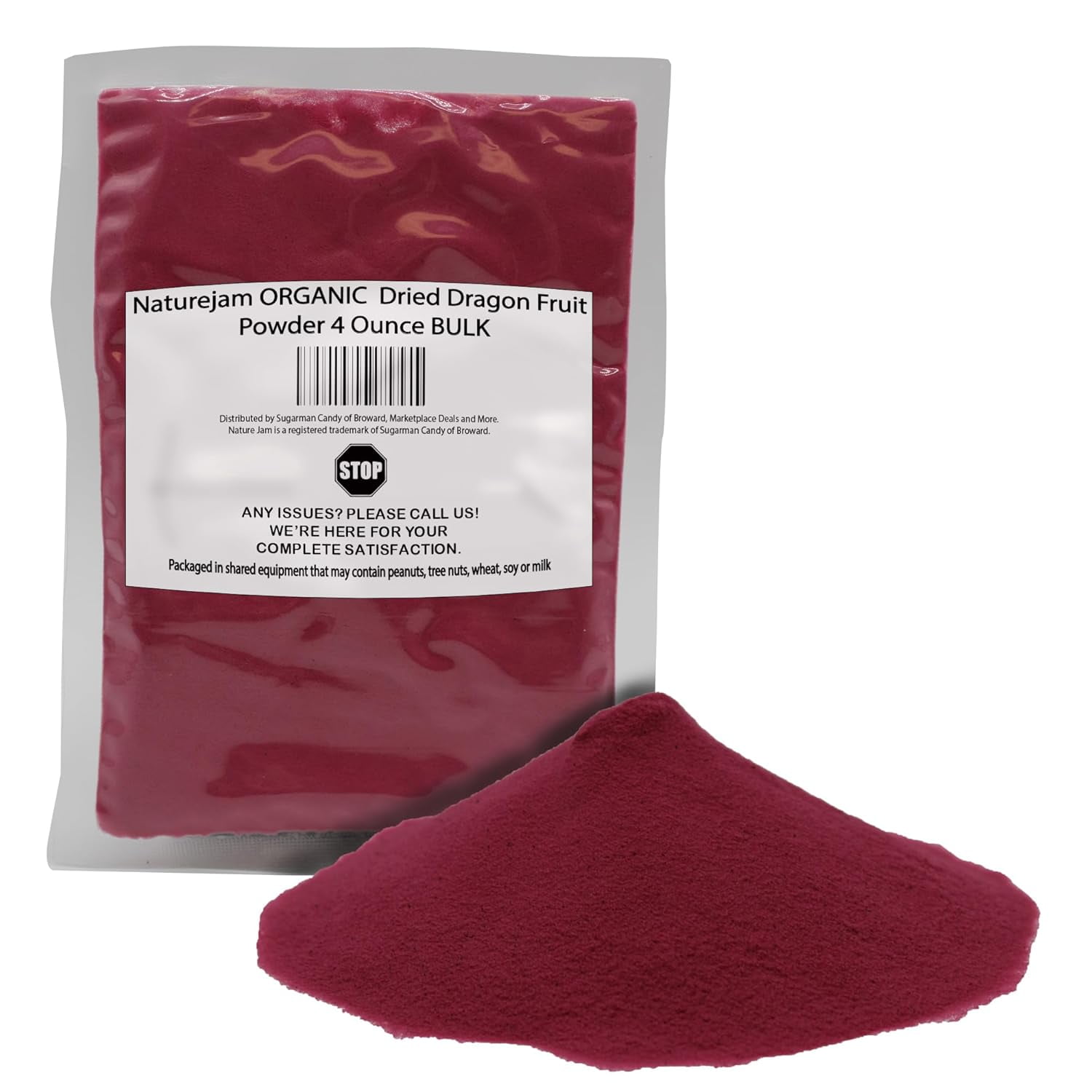 Naturejam ORGANIC Dried Dragon Fruit Powder 4 Ounce BULK-Premium ...