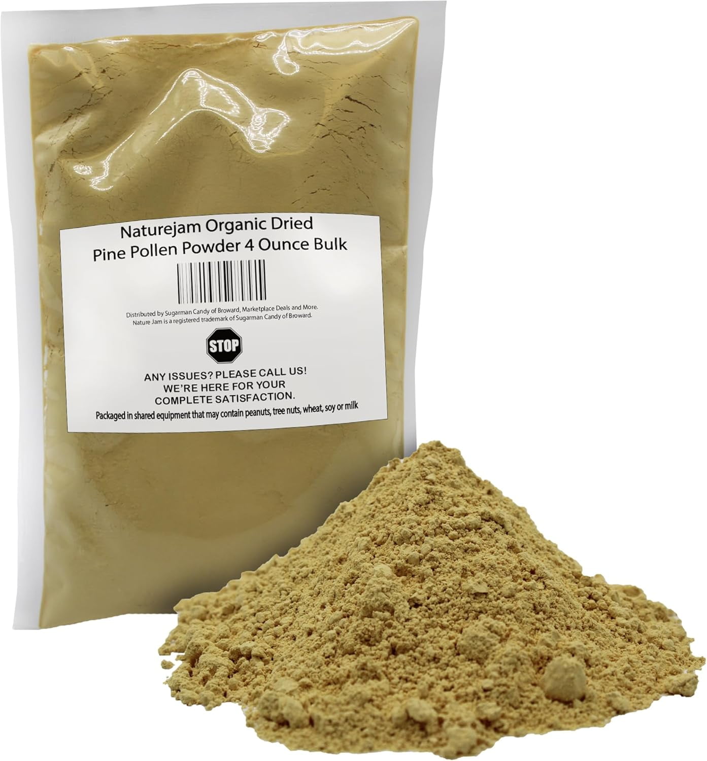 Naturejam ORGANIC Dried Pine Pollen Powder 4 Ounce BULK-Premium ...
