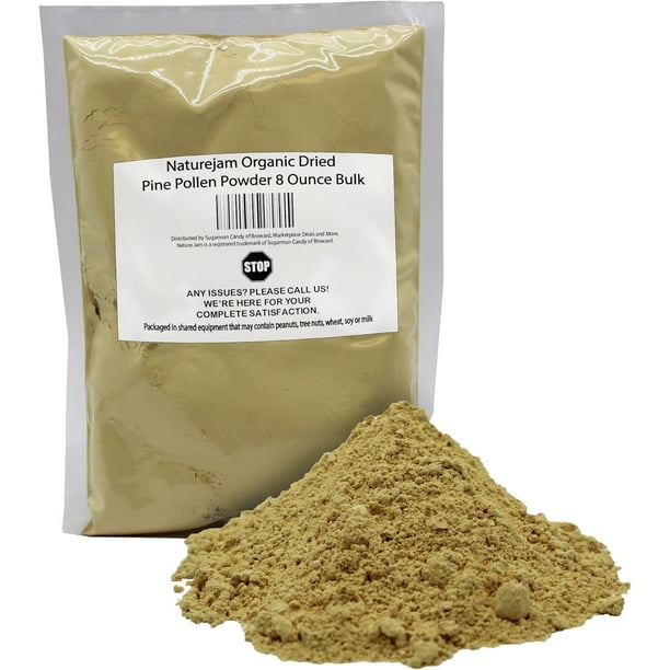 Naturejam ORGANIC Dried Pine Pollen Powder 8 Ounce BULK-Premium ...