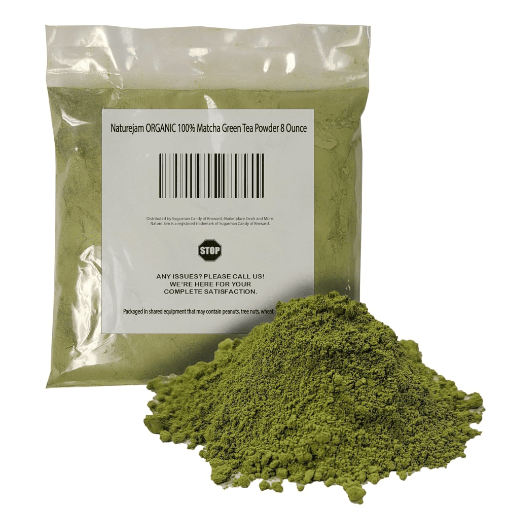 Naturejam Organic Matcha Green Tea Powder 8 Ounce - for Smoothies and ...