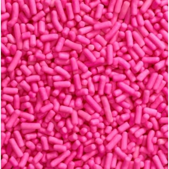 Naturejam Pink Sprinkles for Cake Decorating - 1 Pound Bulk Sprinkles ...