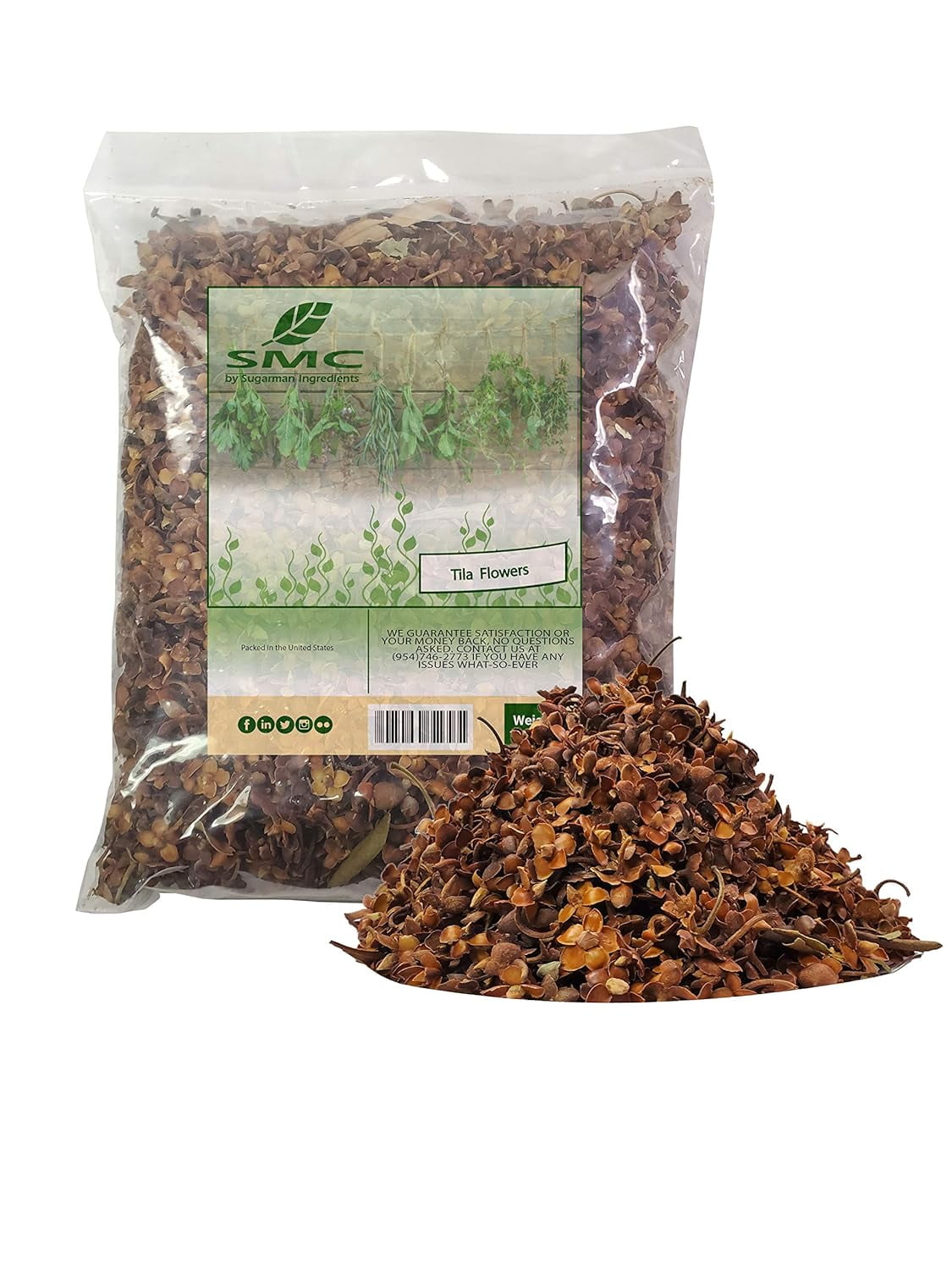 Naturejam Tila Flowers 1 Pound Bulk-Flor De Tila-Mexican Tea - Walmart.com