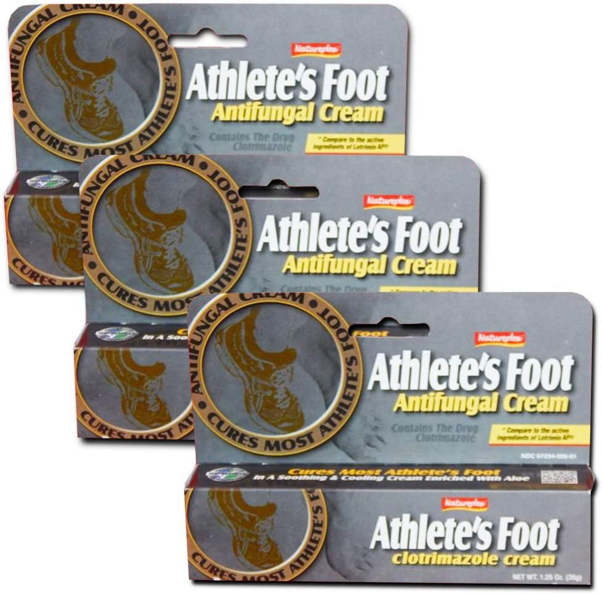 Natureplex Athlete's Foot Antifungal Cream 1.25 Oz [3 pack] - Ringworm ...