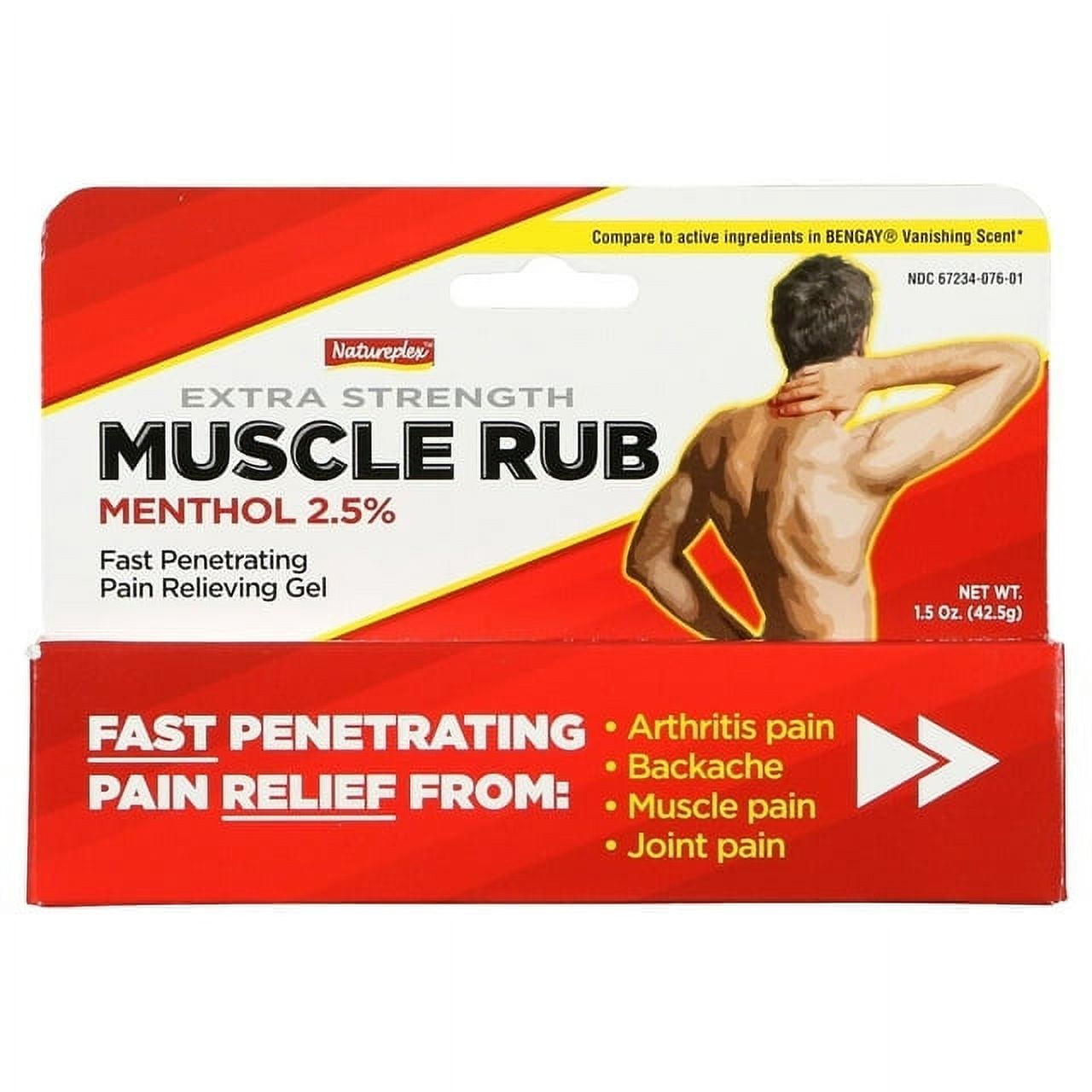 Natureplex Extra Strength Muscle Rub, 1.5 Ounces (42.5 g) |2 Pcs per ...