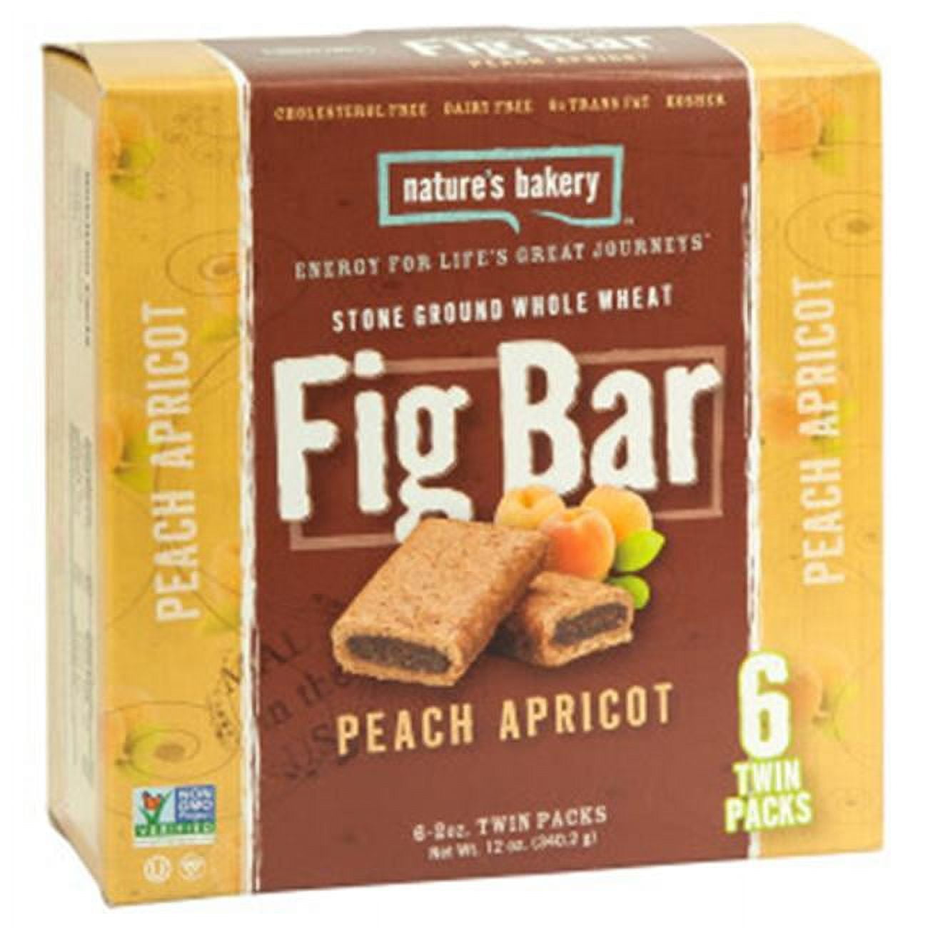 Natures Bakery 12 oz Peach Apricot Fig Bar, Pack of 12 - Walmart.com