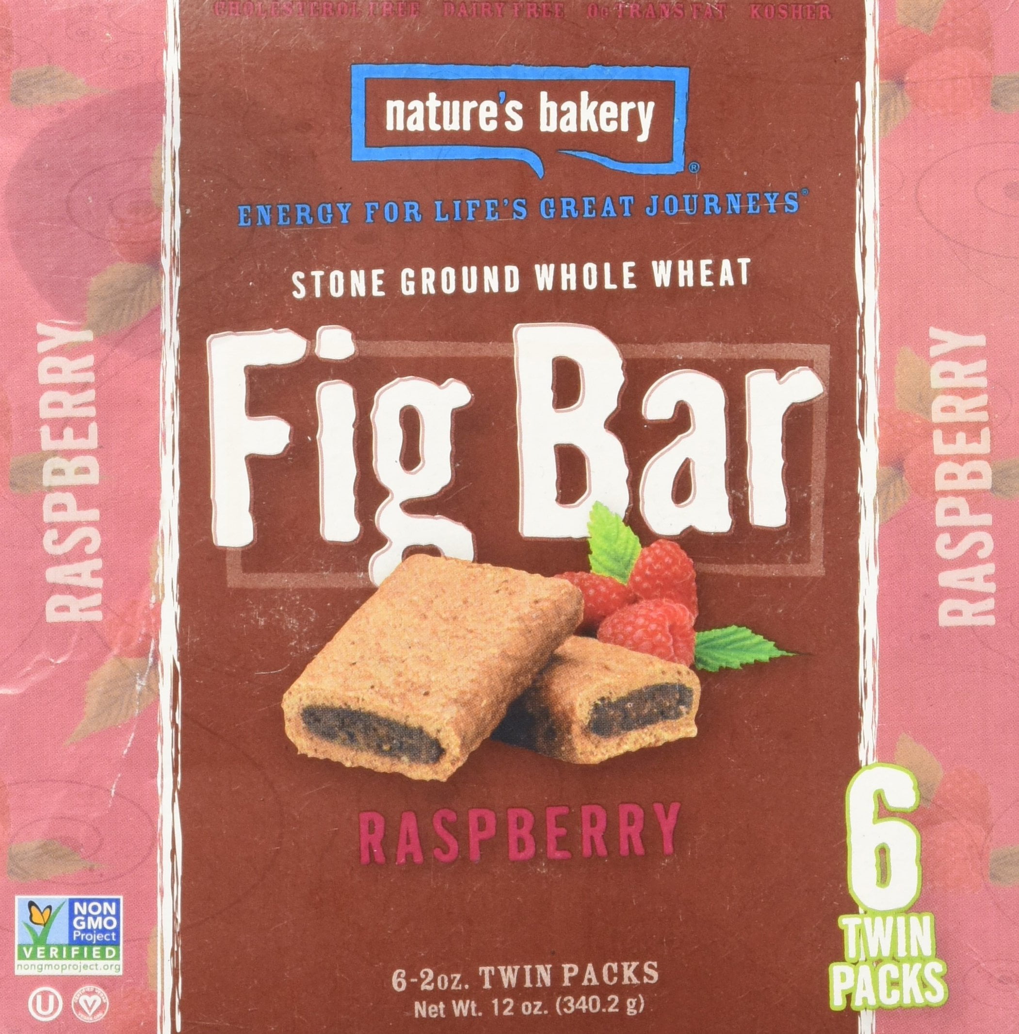 Natures Bakery Fig Bar Whole Wheat AD01 Raspberry 6ct Box (Pack of 4 ...