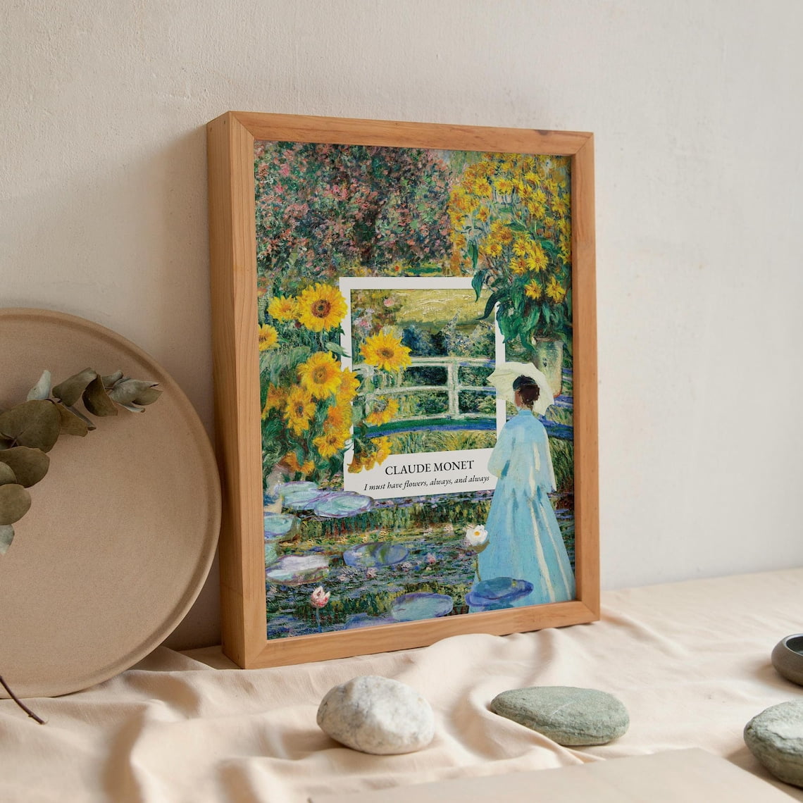 Natures Beauty Print, I Must Have Flowers Quote Poster, Living Room ...