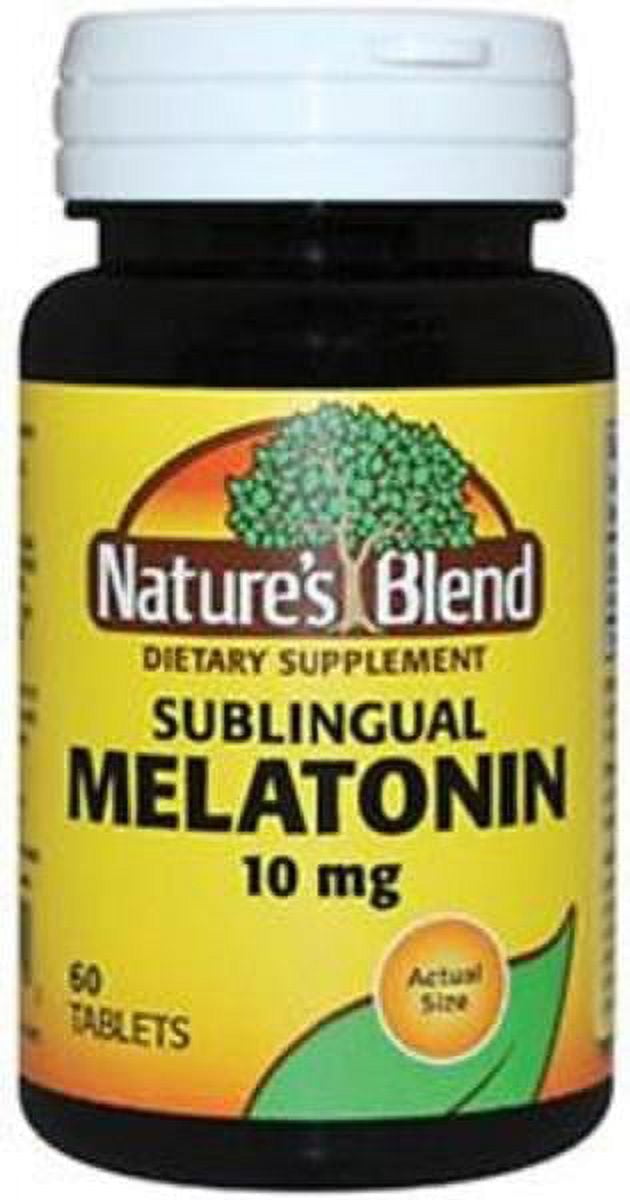 Natures' Blend Sublingual 10mg Melatonin Tablets, 60ct 079854092912S758 ...