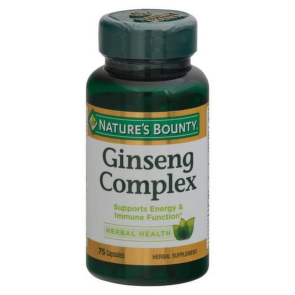 Natures Bounty Ginseng Complex Capsules 75 each - Walmart.com