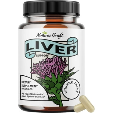 Liver Health with Milk Thistle Artichoke Extract Choline 90 Capsules ...