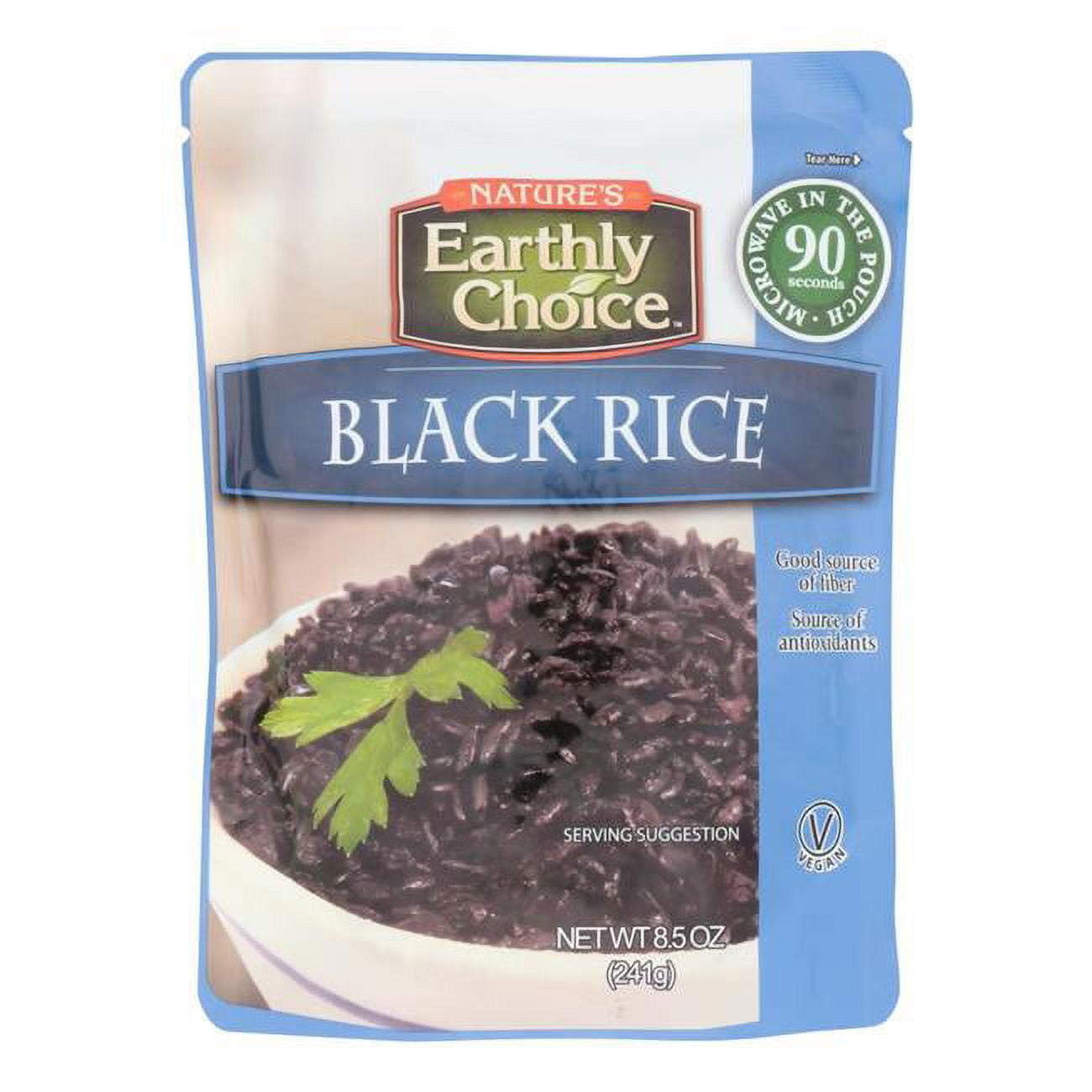 Natures Earthly Choice 2480093 8.5 oz Microwaveable Black Rice, Case of ...