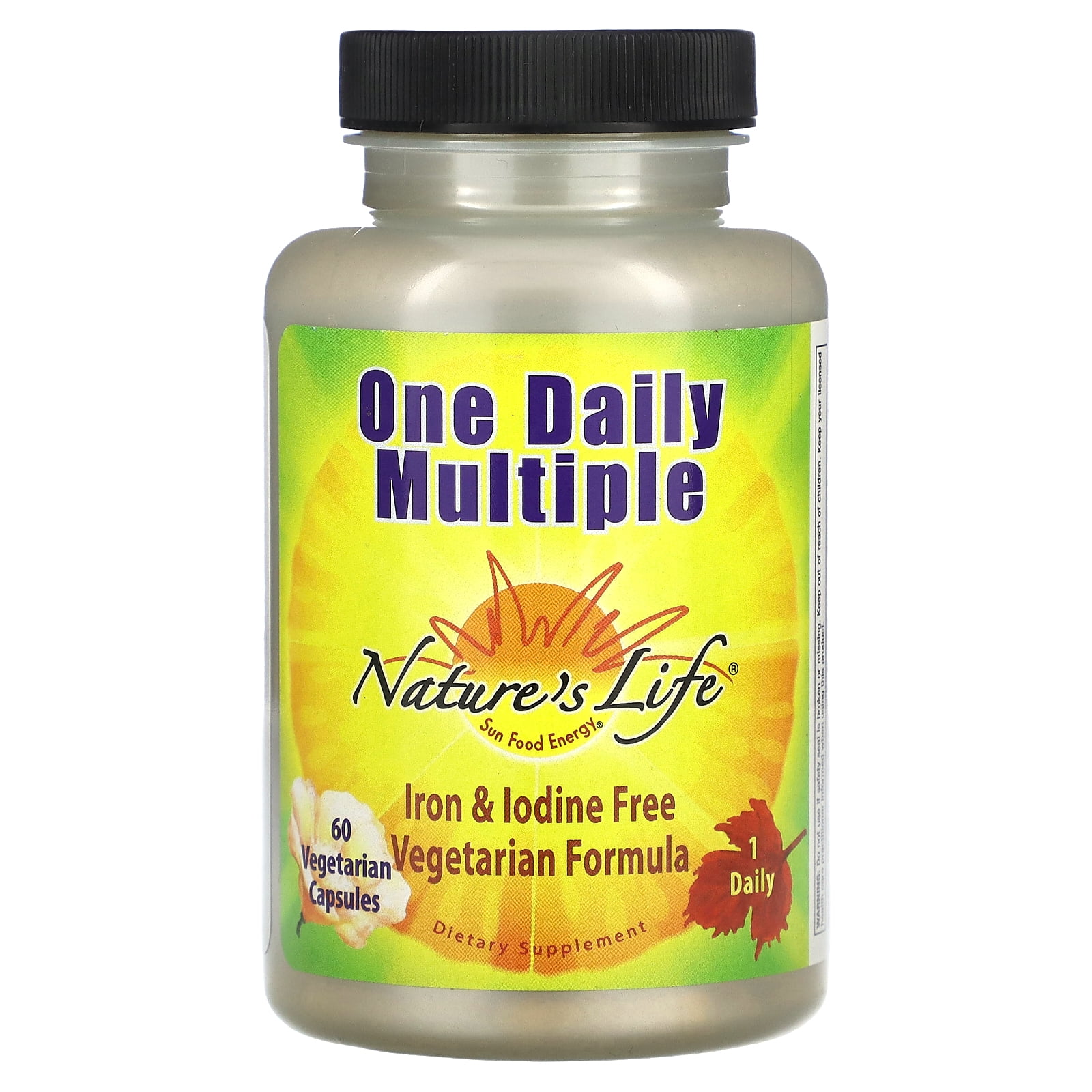 Natures Life One Daily Multiple - Iron-Free 60 Capsule - Walmart.com
