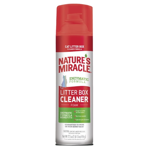 Nature's Miracle Litter Box Cleaning Spray, Enzymatic Formula, Odor ...