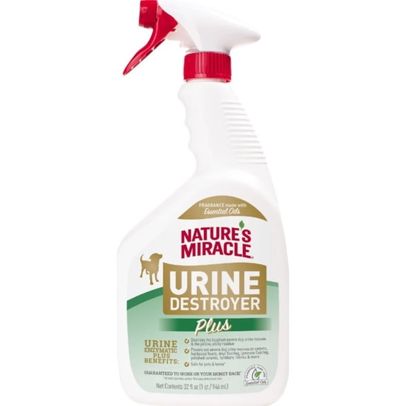 Nature's Miracle Urine Destroyer Plus Dog, Enzymatic Cleaner, 32 Oz ...