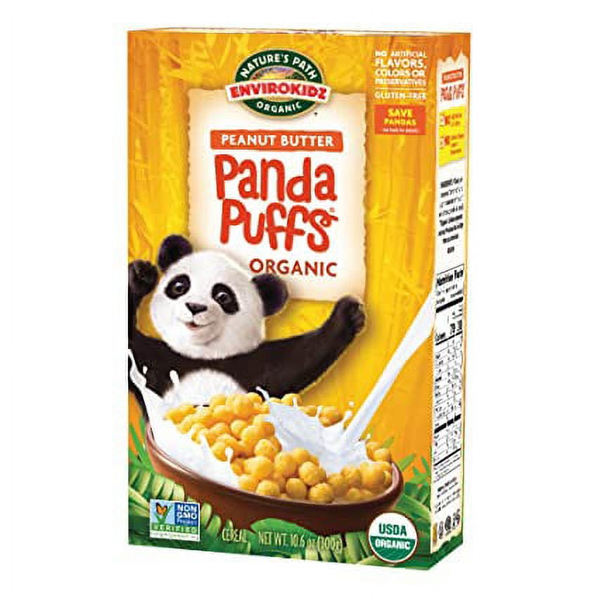 (Pack Of 12) Natures Path Panda Puffs Organic Peanut Butter Cereal 10.6 ...