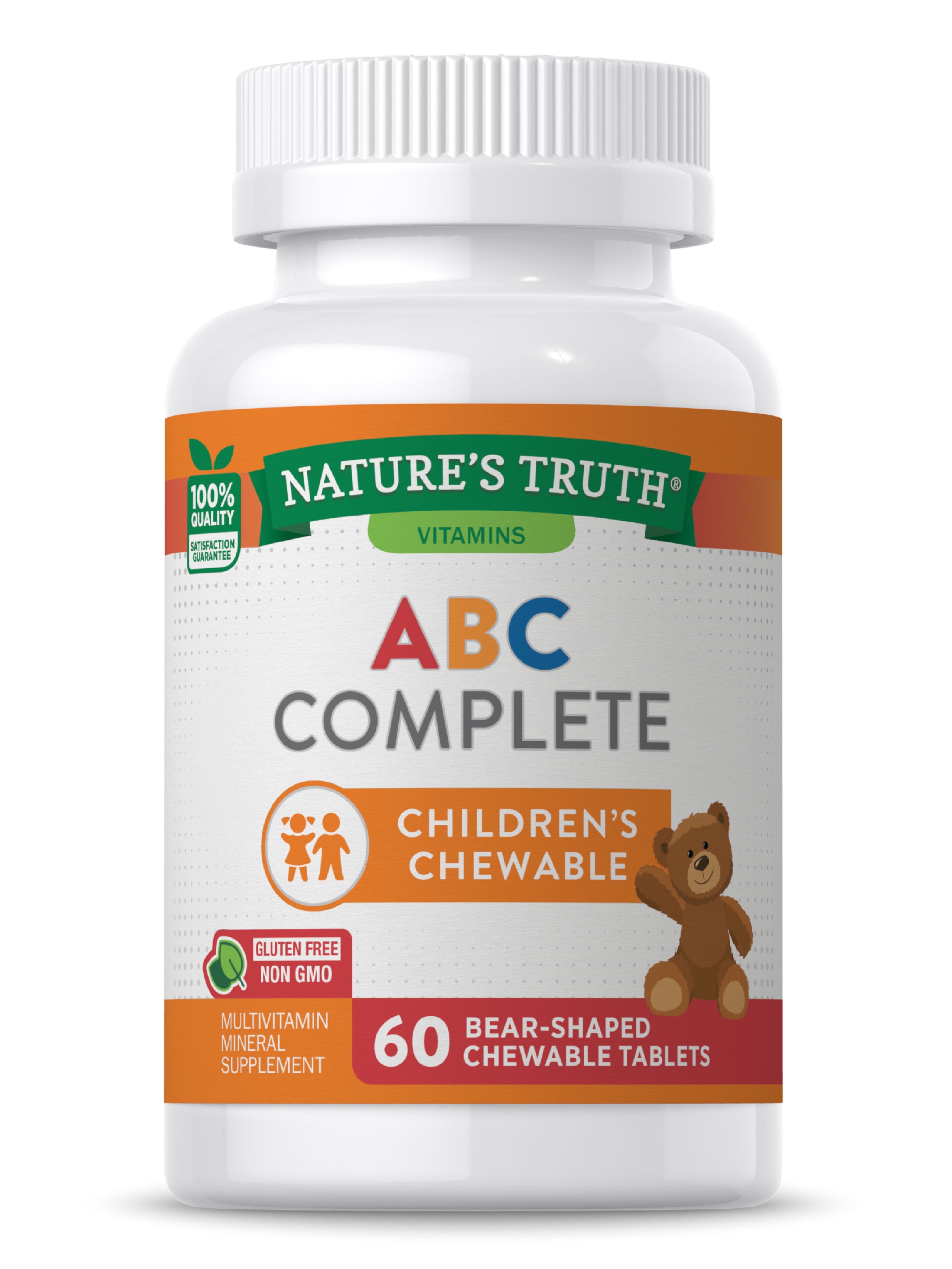 Natures Truth ABC Complete Childrens Chewable Multivitamin, 60 Count ...