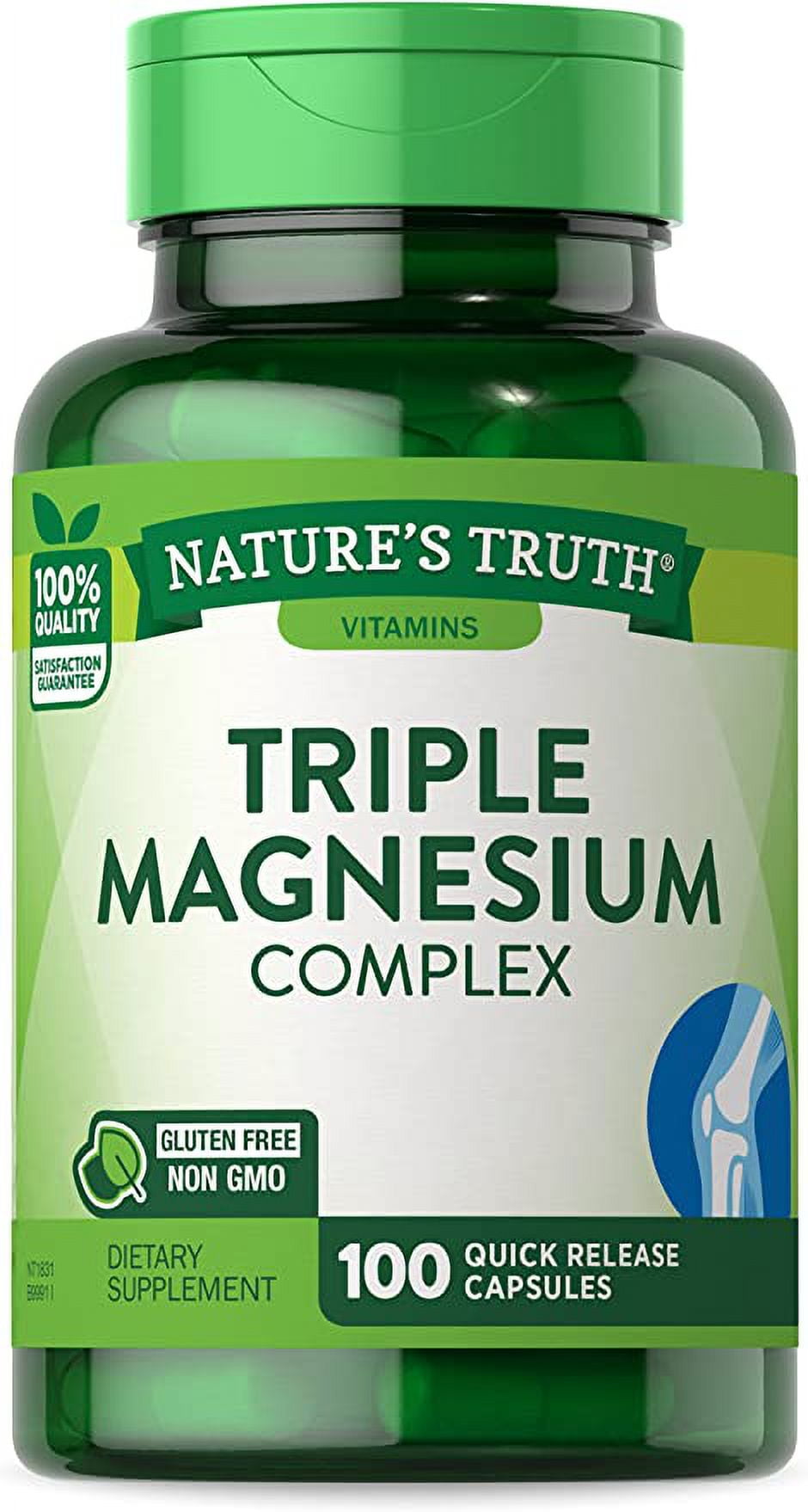 Natures Truth Triple Magnesium Complex, 100 Ea.. - Walmart.com