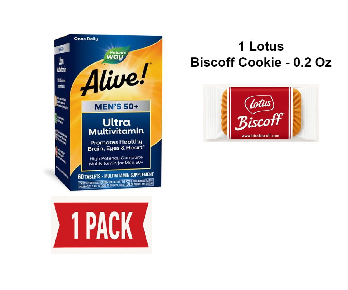 Natures Way Alive! Men’S 50+ Daily Ultra Multivitamin, High Potency ...