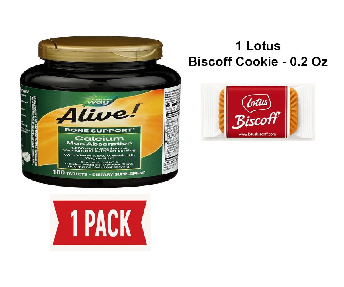 Natures Way Natures Way Alive! Calcium Bone Formula, Max Absorption ...