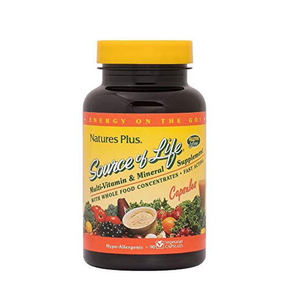NaturesPlus Source of Life Vitamins - 90 Capsules - Multivitamin ...