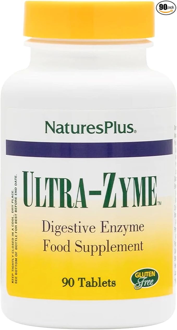 NaturesPlus UltraZyme - 120 mg Ox Bile, 90 Tablets - Maximum Strength ...