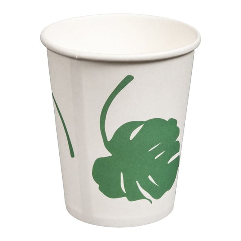 Compostable 50 Pack 12 oz Bamboo Hot Cups - Leak-Proof, Heavy-Duty ...