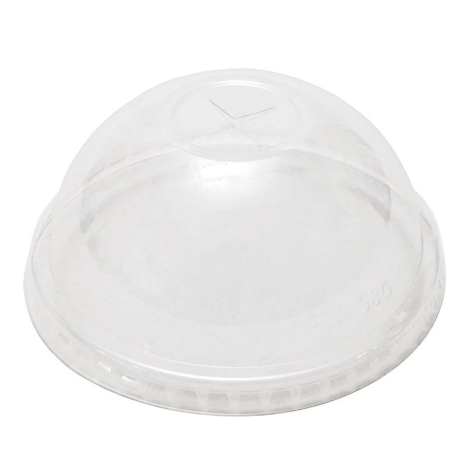 Naturezway Pro 50 Pack Domed Lids for Compostable Cold Cups (12 oz./16 ...