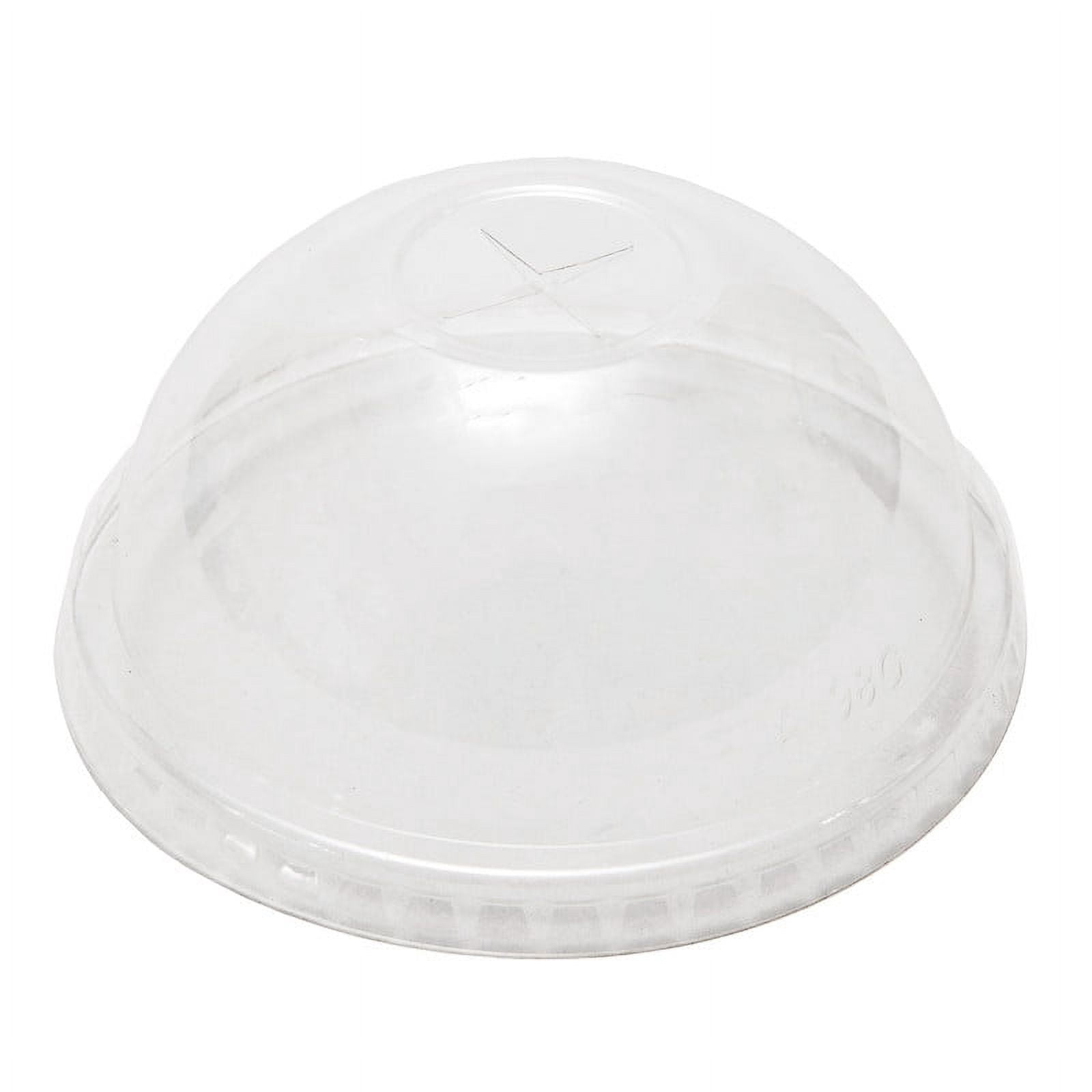 Naturezway Pro 50 Pack Domed Lids for Compostable Cold Cups (12 oz./16 ...
